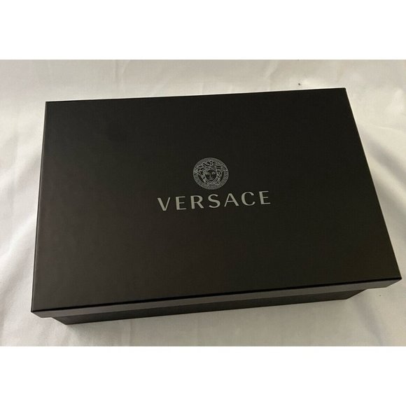 Versace | Bags | Versace Empty Gift Box Cardboard Black Medium 8 X 2 X ...